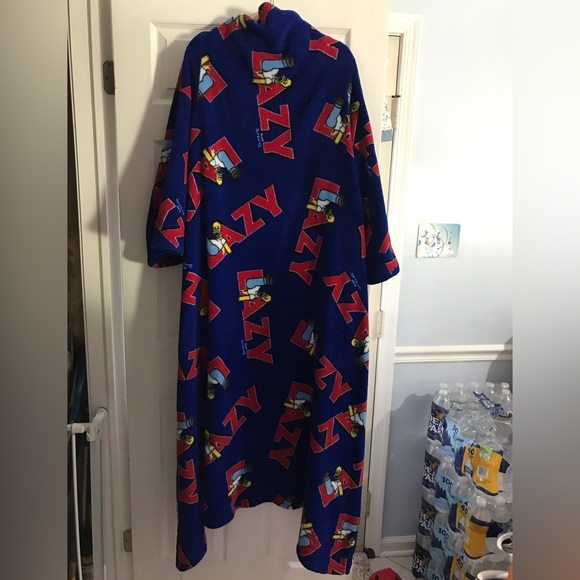 Simpsons | Other | Rare Homer Simpson Lazy Fleece Plush Wrappie Lounge ...